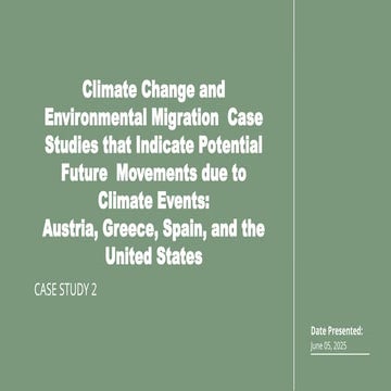 Climate change and environmental migration | PPTX