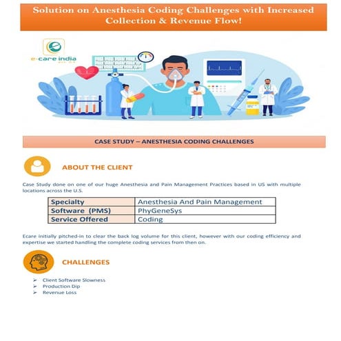 Solution on Anesthesia Coding Challenges with Increased Collections ...