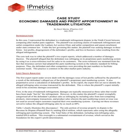 Case study-apportionment | PDF