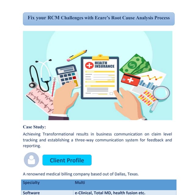 Fix your RCM Challenges with e-care’s Root Cause Analysis Process | PDF