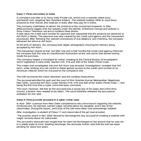 Cyber law assignment | DOCX