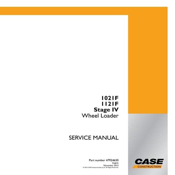 Case 1021 f stage iv wheel loader service repair manual | PDF