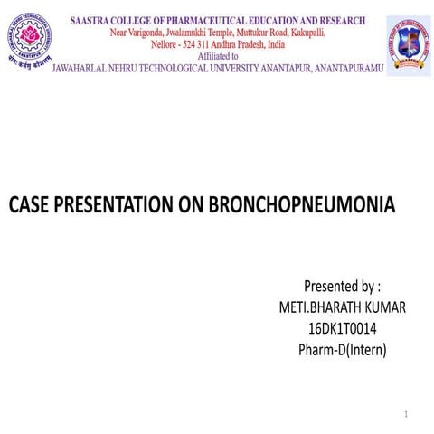 Bronchopneumonia | PPTX
