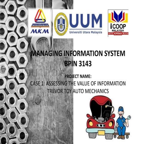Case Study Managing Information System | PPT