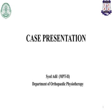 Physiotherapy Case presentation | PPT