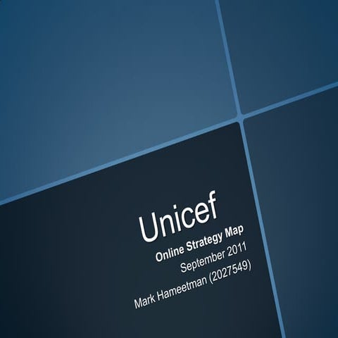 Online Strategy Map UNICEF | PPT
