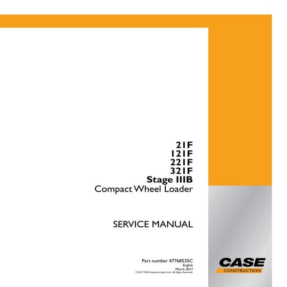 Case 221 f std compact wheel loader service repair manual | PDF