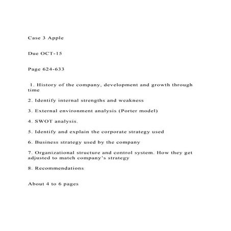 Case 3 AppleDue OCT-15Page 624-633 1. History.docx