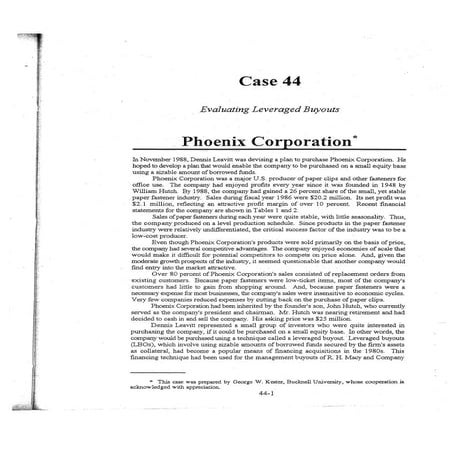 Case 44 Phoenix Corporation.pdf