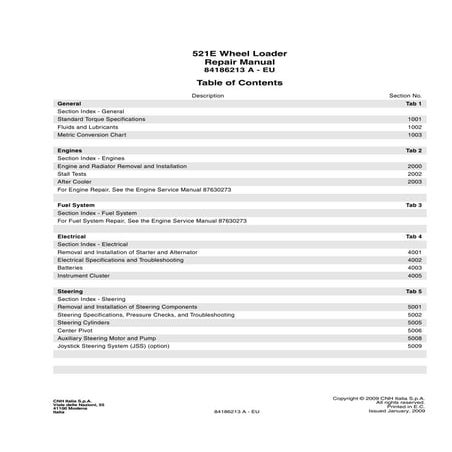 CASE 521E Loader Service Repair Manual.pdf