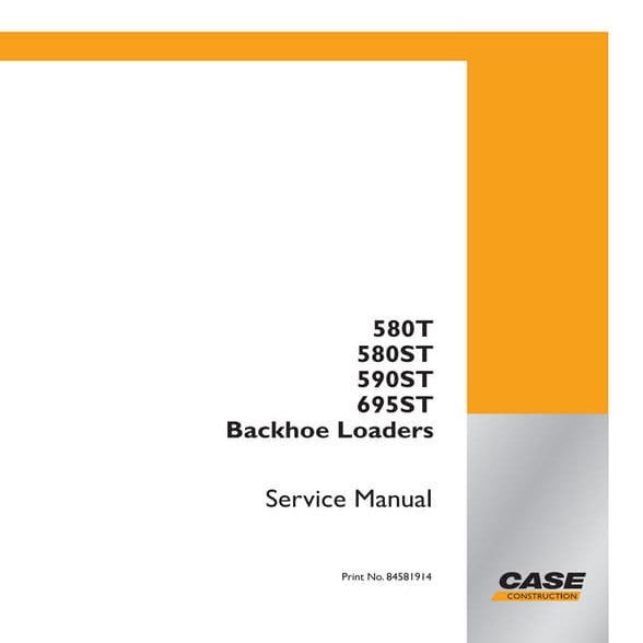 CASE 580ST Backhoe Loader Service Repair Manual Instant Download.pdf