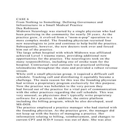 CASE 6From Nothing to Something Defining Governance and Infrast.docx