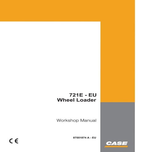 Case 721 e eu wheel loader service repair manual | PDF