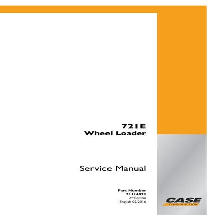 Case 721 e tier3 xt wheel loader service repair manual [n8ae12517 ] | PDF