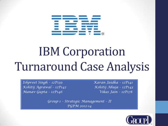 Ibm case study | PPTX
