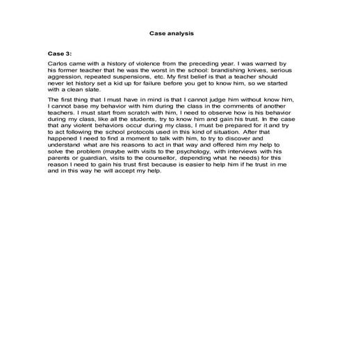 Case analysis | DOCX