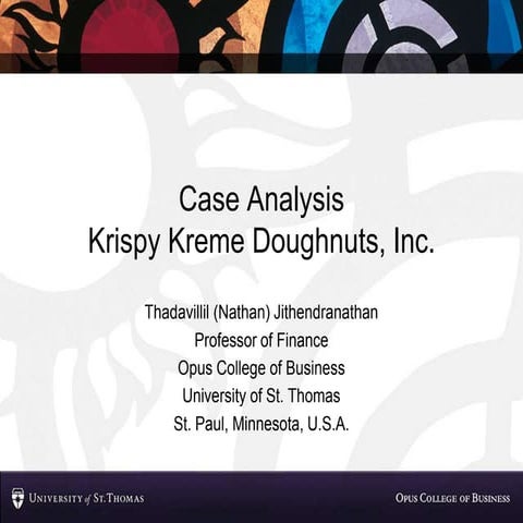 Krispy Kreme Production Process | PDF