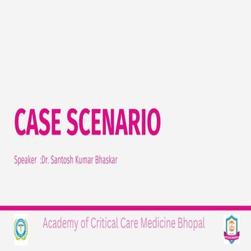 obstetric critical care case scenario for obstetrician | PPTX