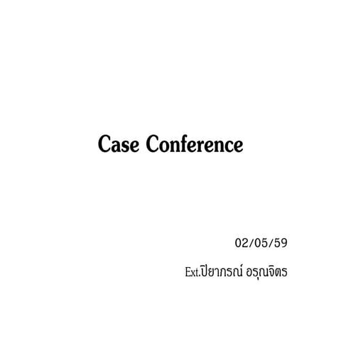 Case conference ortho | PPT