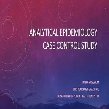 Case control study | PPTX
