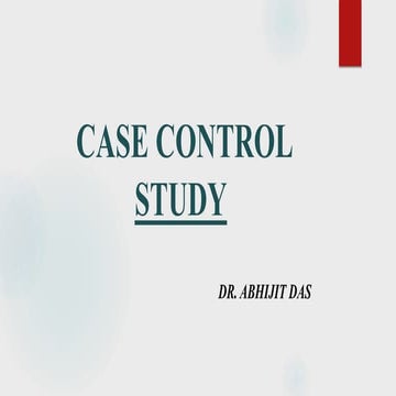 Case control study | PPTX