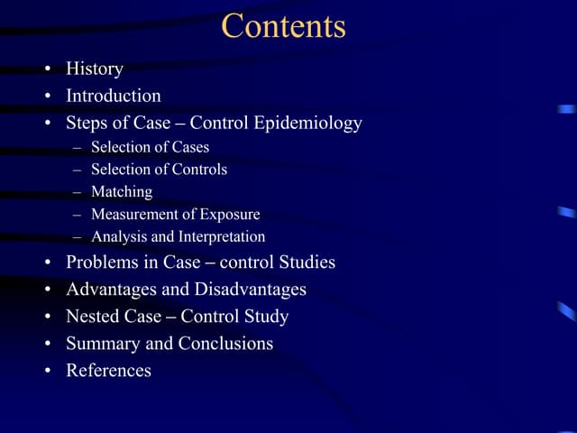 CASE CONTROL STUDY | PPTX