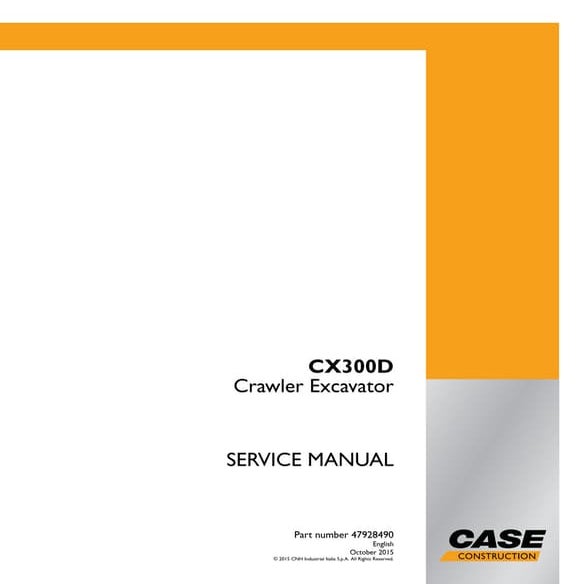 Case cx130 d crawler excavator service repair manual | PDF