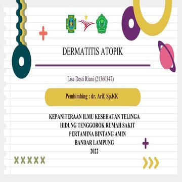 case report dermatitis atopik stase kulit kelamin | PPTX