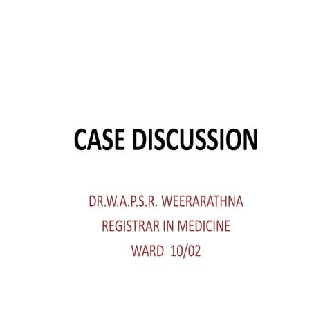 Case discussion | PPT