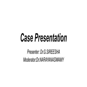 Obstetric case study | PPTX