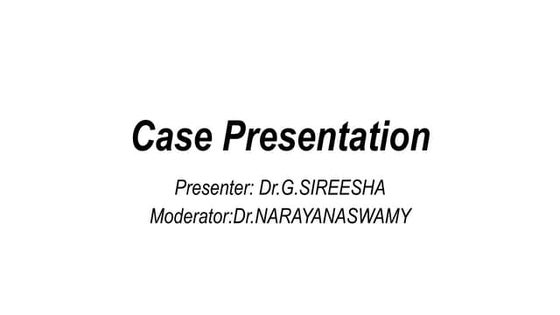 Obstetric case study | PPT