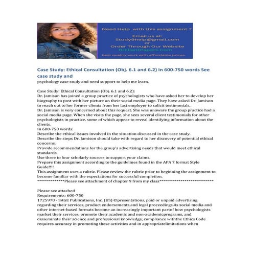 Case Ethical Consultation and In words See case study and.pdf