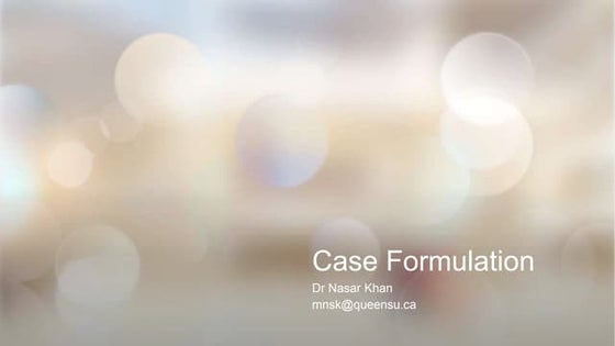 Case Conceptualization | PPTX