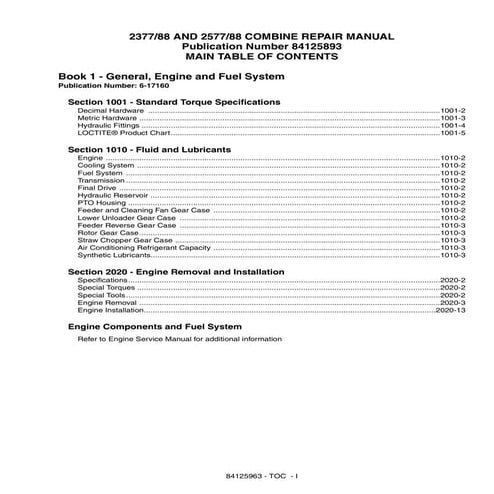 Case ih axial flow 2377 combine service repair manual | PDF