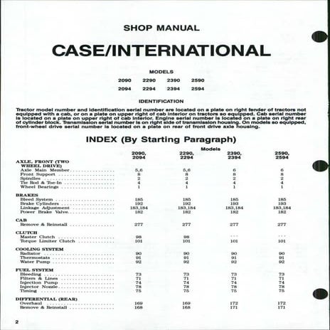 MASSEY FERGUSON MF390 TRACTOR Service Repair Manual | PDF