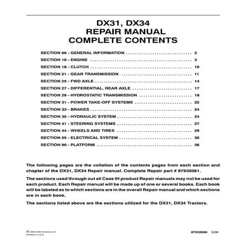 New holland tc33 da tractor service repair manual | PDF
