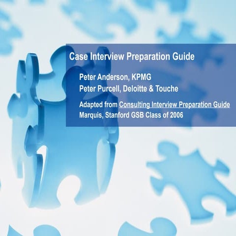 Case Interview Preparation Guide V5 | PPT