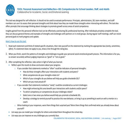 CASEL-Personal-Assessment-and-Reflection-Tool-SEL-Competencies-for ...