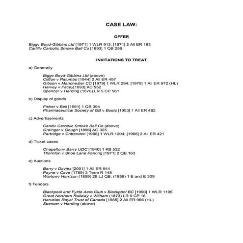 Case law offer | DOCX