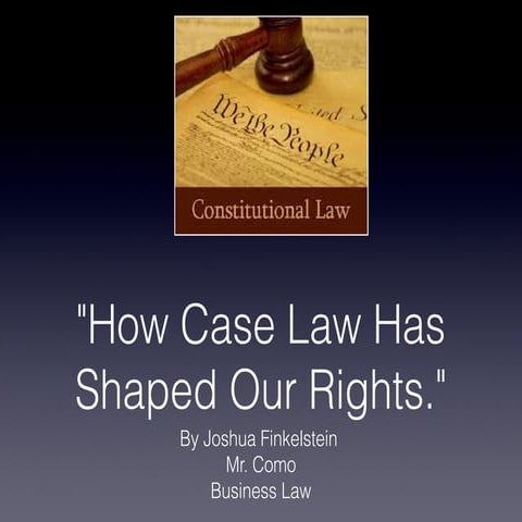 Case law project | PPT