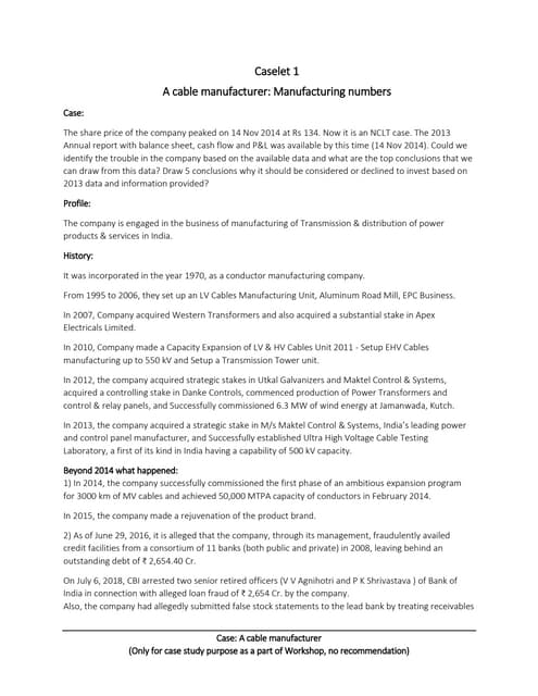 Caselet 3_A leader in the Security Surveillance domain_case study | PDF