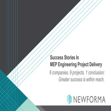 Success Stories In MEP Engineering Project Delivery | PPT