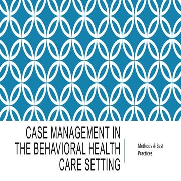 Case Managment 101 | PPT