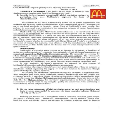 Case Mc Donald | DOC