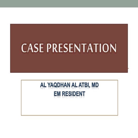 Case presentation | PPT