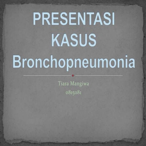 Case presentation bronchopneumoni + susp. down's syndrome | PPTX