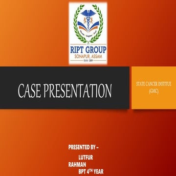 Physiotherapy Case Presentation.pptx