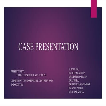 CASE PRESENTATION for restoration with giomer | PPTX