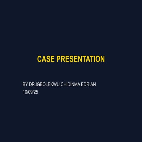 case presentation on a patient with Chronic kidney disease | PDF
