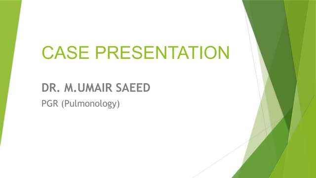 Peripheral Vascular Disease Case Presentation | PPTX